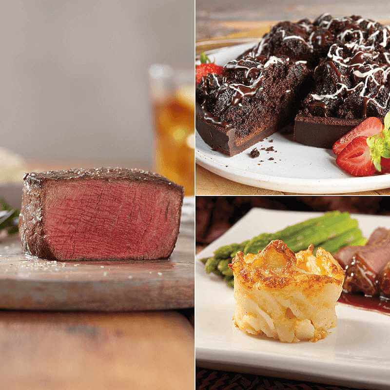 Filet Mignon with Mississippi Mud Cake In-cart Special | Kansas City Steaks